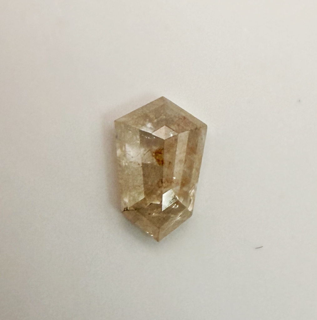 Rose Cut Fancy Coral Shield 0.76ct – Rough Diamond World